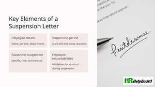 Suspension Letter, Suspension Letter Sample | PPT