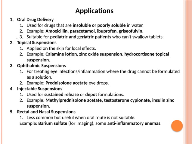 Pharmaceutical Suspension Power point presentation | PPTX