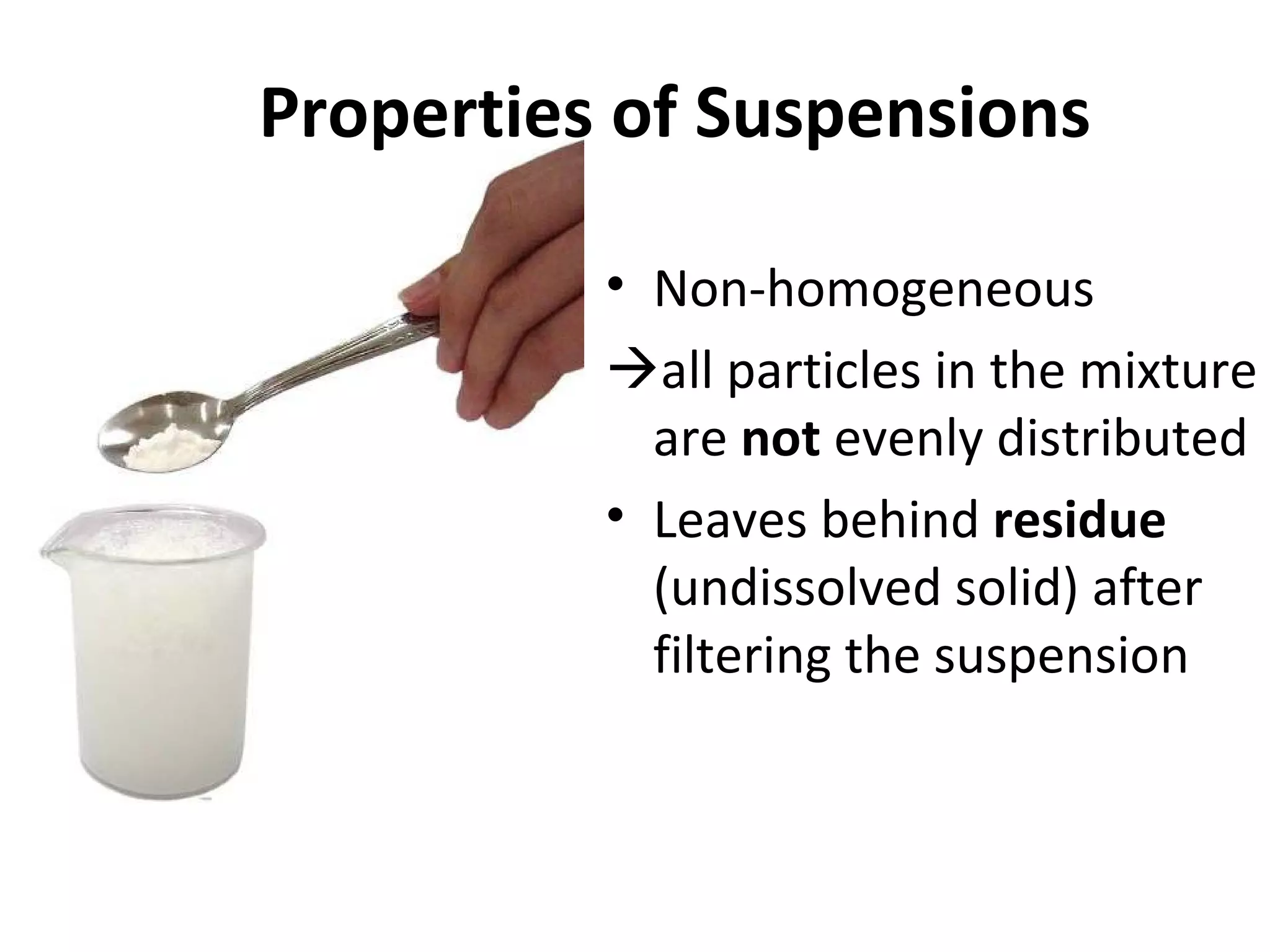 Properties of suspensions | PPT