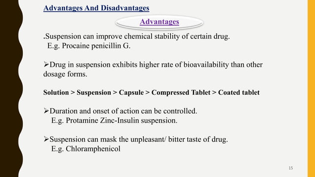 Suspensions | PPTX | Pharmaceutical Drugs | Medical Health