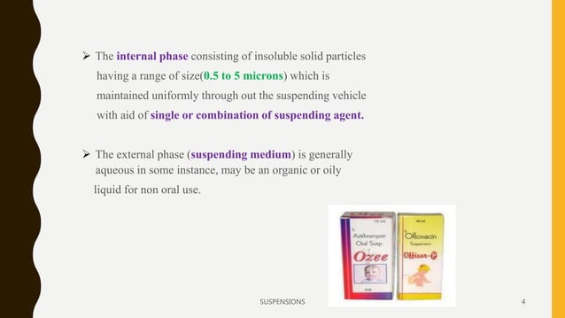 Suspensions | PPTX | Pharmaceutical Drugs | Medical Health