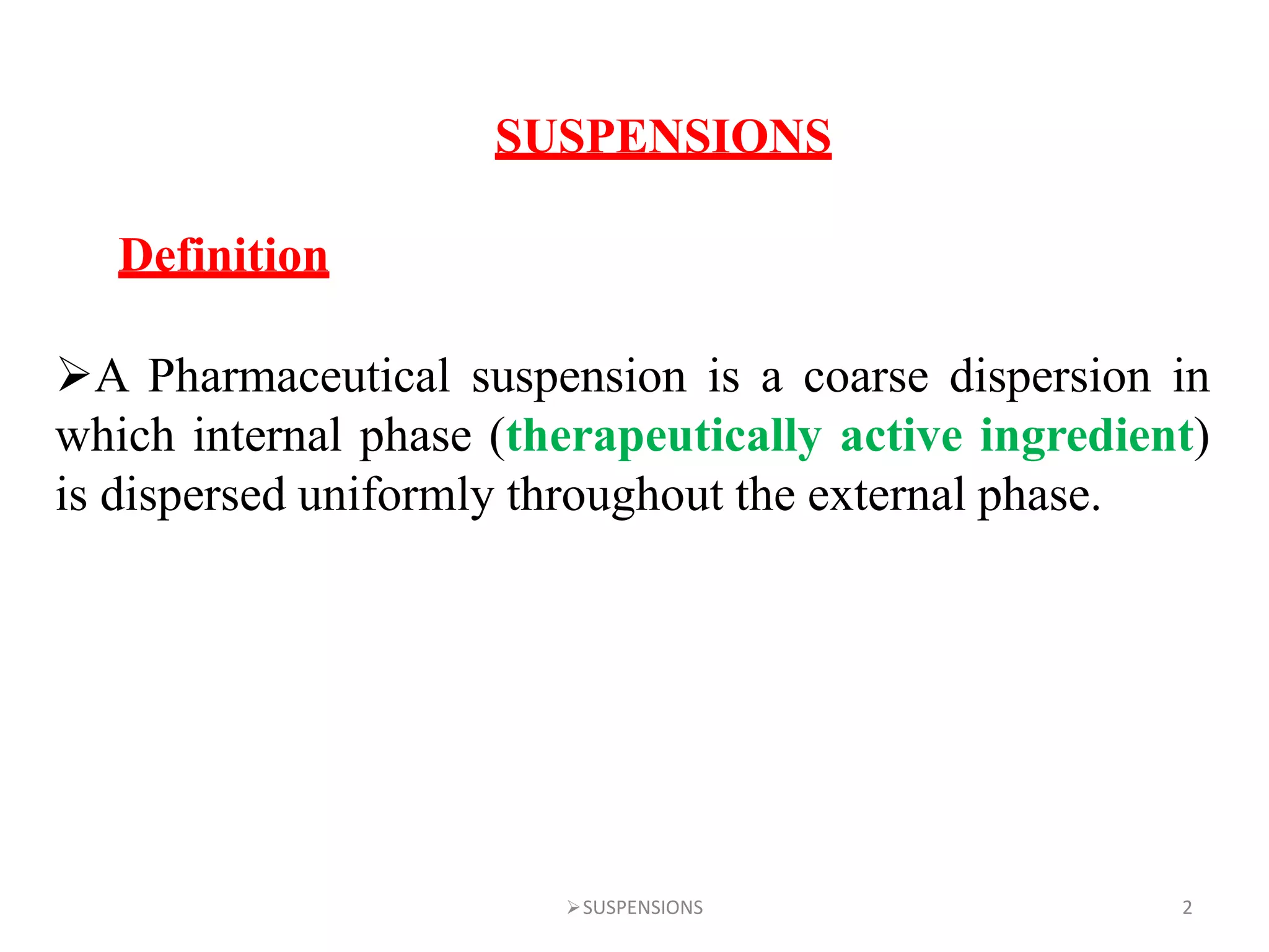Suspensions | PPTX