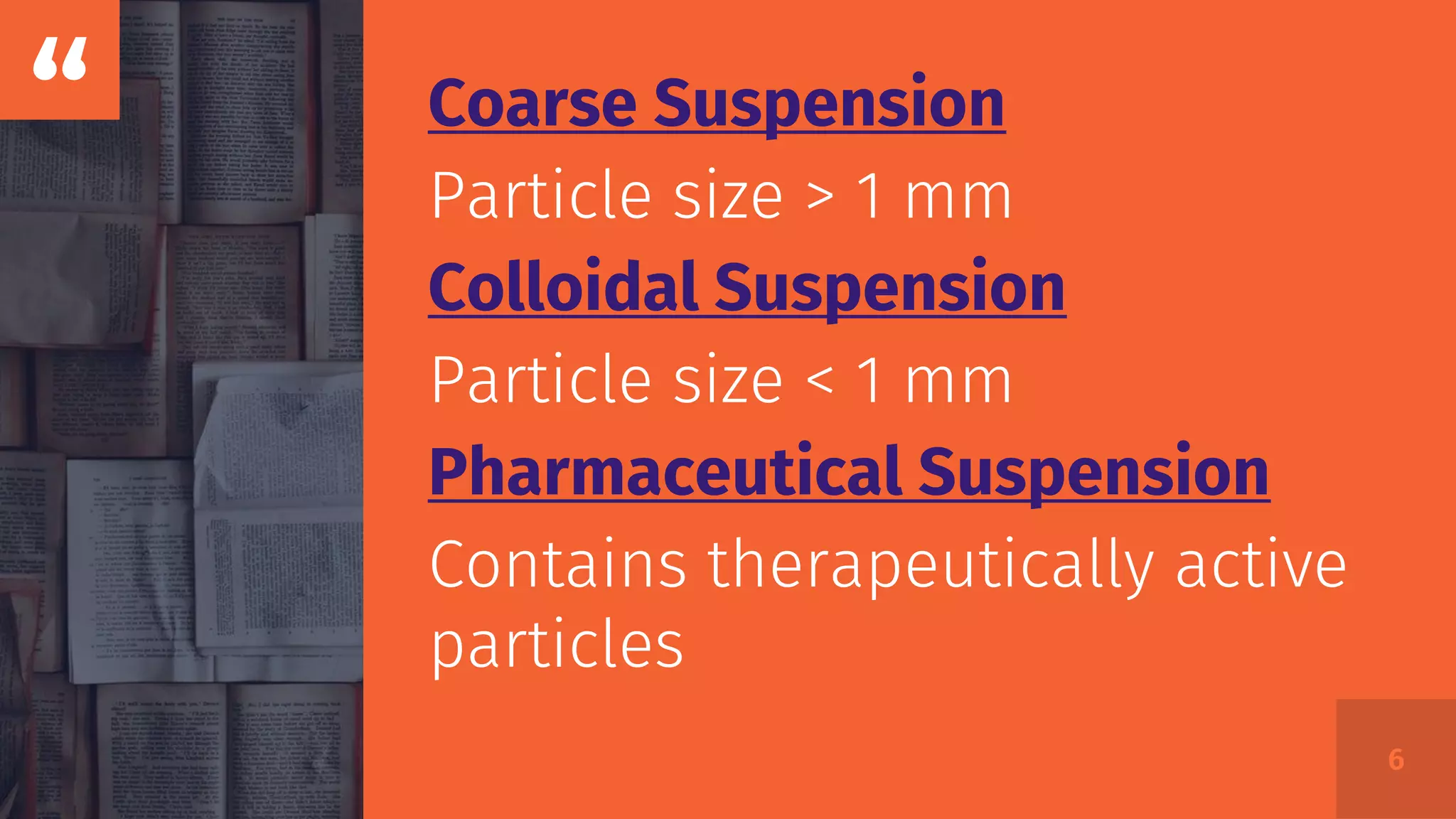 Coarse Dispersion Suspensions | PPTX