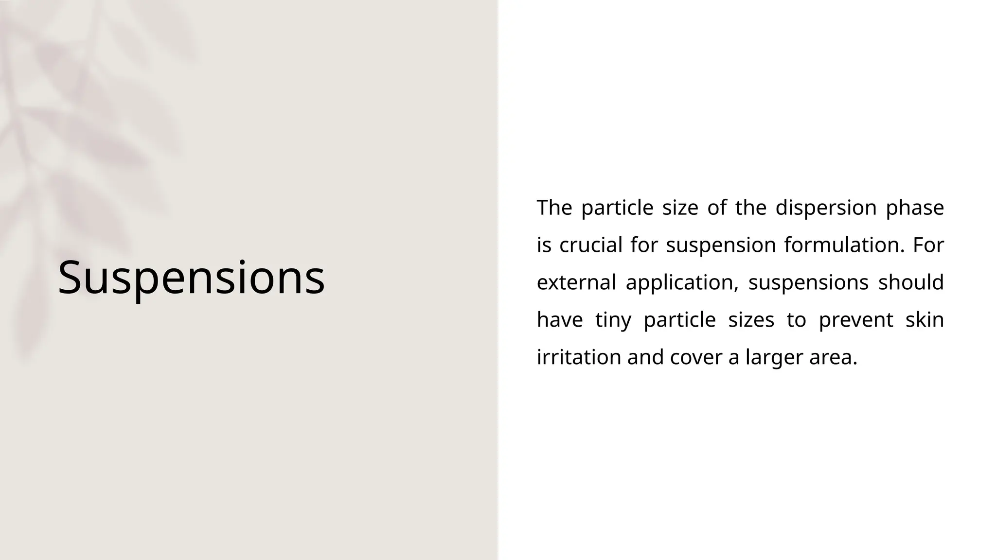SUSPENSIONS classification of Suspension | PPTX