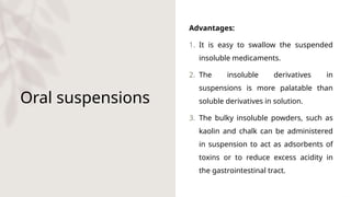 SUSPENSIONS classification of Suspension | PPTX