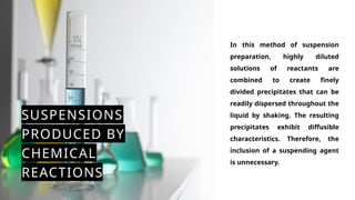 SUSPENSIONS and types of suspension explained | PPTX