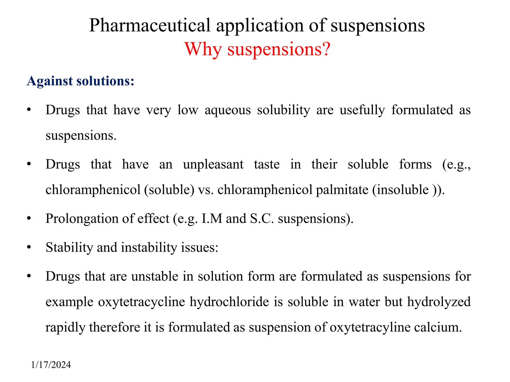 Suspensions PowerPoint presentation pptx | PPTX
