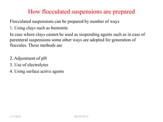 Suspensions PowerPoint presentation pptx | PPTX