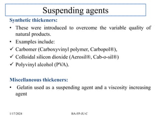 Suspensions PowerPoint presentation pptx | PPT