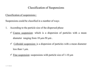Suspensions PowerPoint presentation pptx | PPT