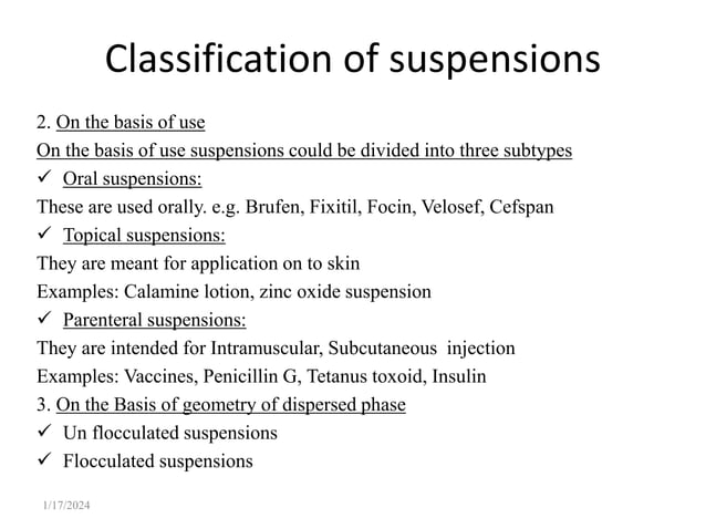 Suspensions PowerPoint presentation pptx | PPT