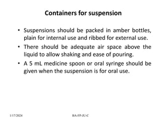 Suspensions PowerPoint presentation pptx | PPT