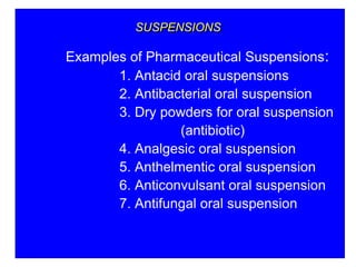 Suspensions Examples