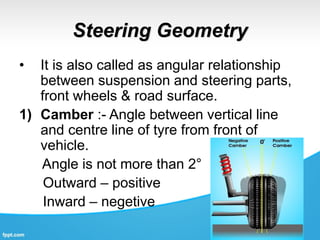 Suspension, steering & braking system | PDF