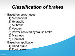 Suspension, steering & braking system | PDF
