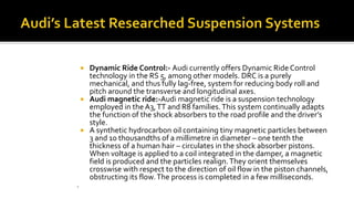 Presentation on Suspension system | PPTX