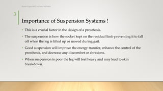 Suspension System for Transfemoral Prosthesis | PDF