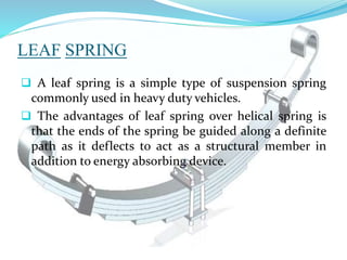 Suspension system in automobiles | PPT