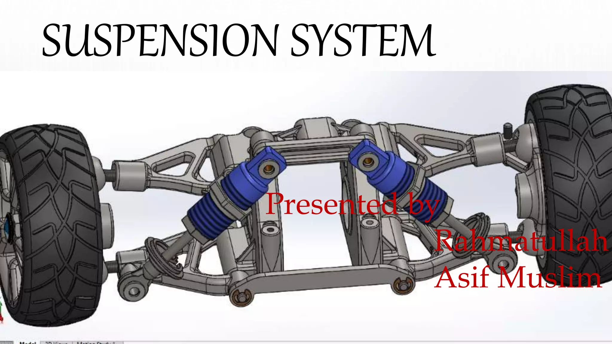 Suspension system in automotive engineering | PPTX