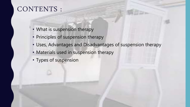 Suspension therapy | PPTX | Physical Therapy | Wellness