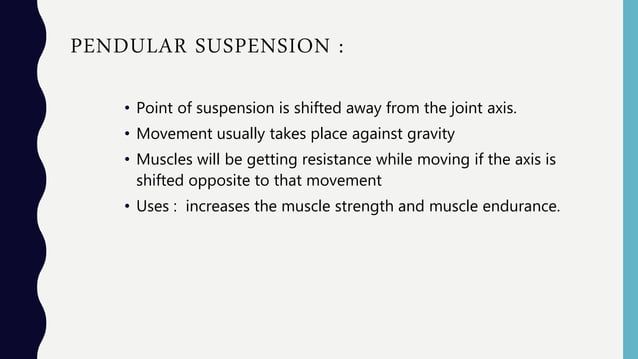 Suspension therapy | PPTX | Physical Therapy | Wellness