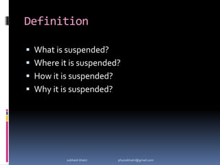 Suspension therapy | PPTX