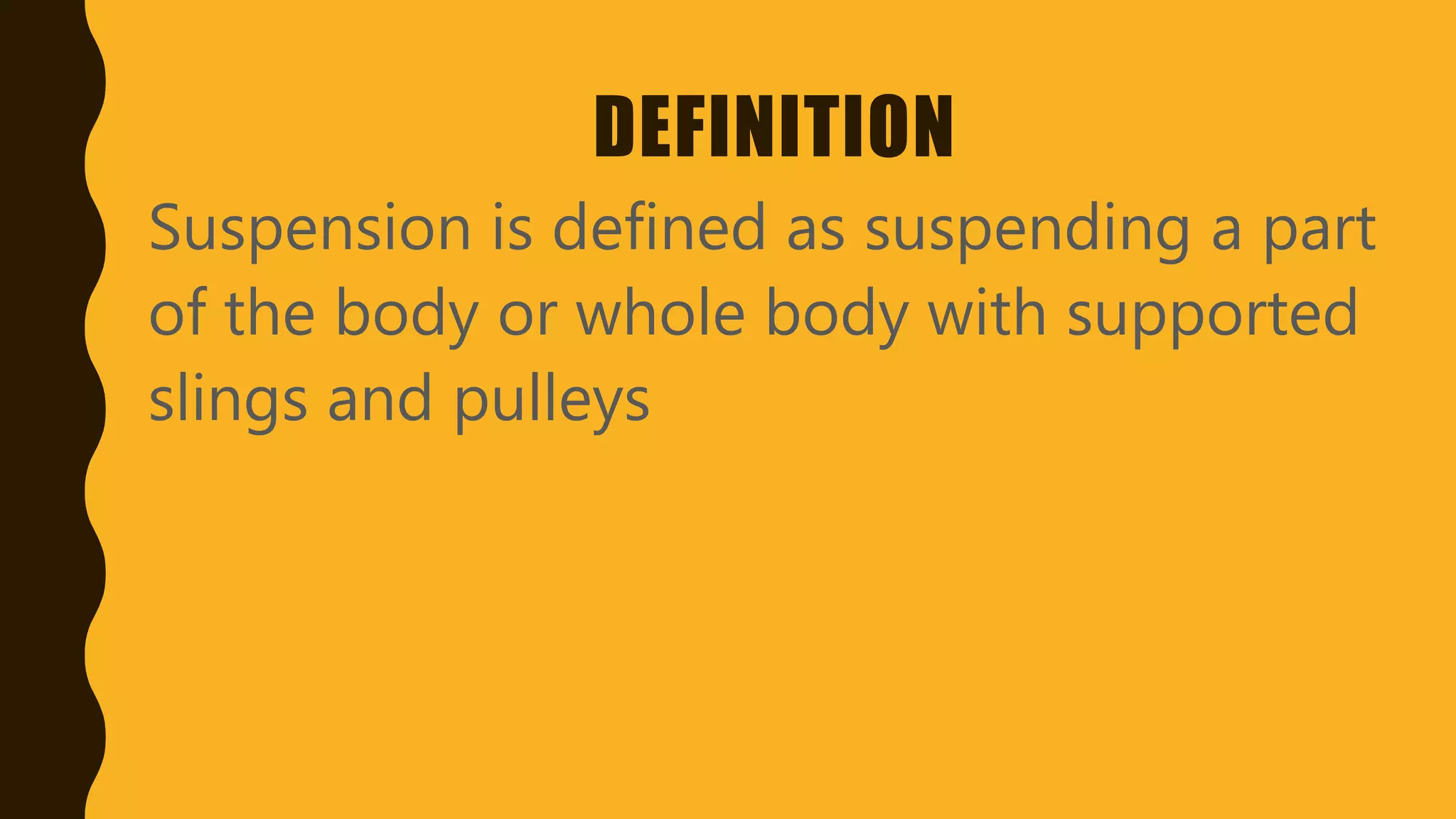 Suspension therapy | PPTX