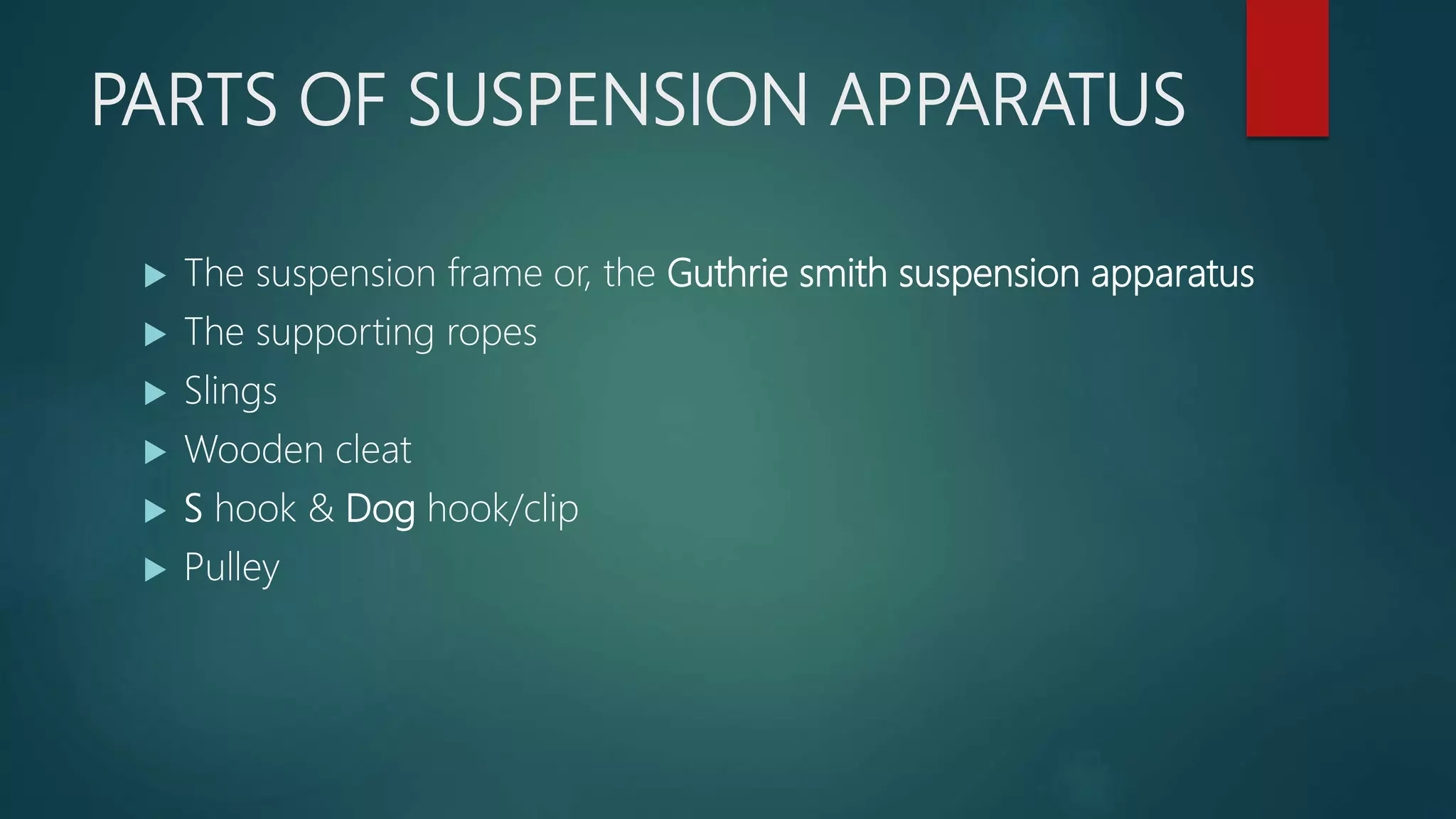 SUSPENSION THERAPY | PPTX