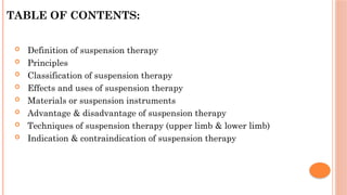 suspension therapy by dr.elansooriyan mpt pediatrics | PPTX