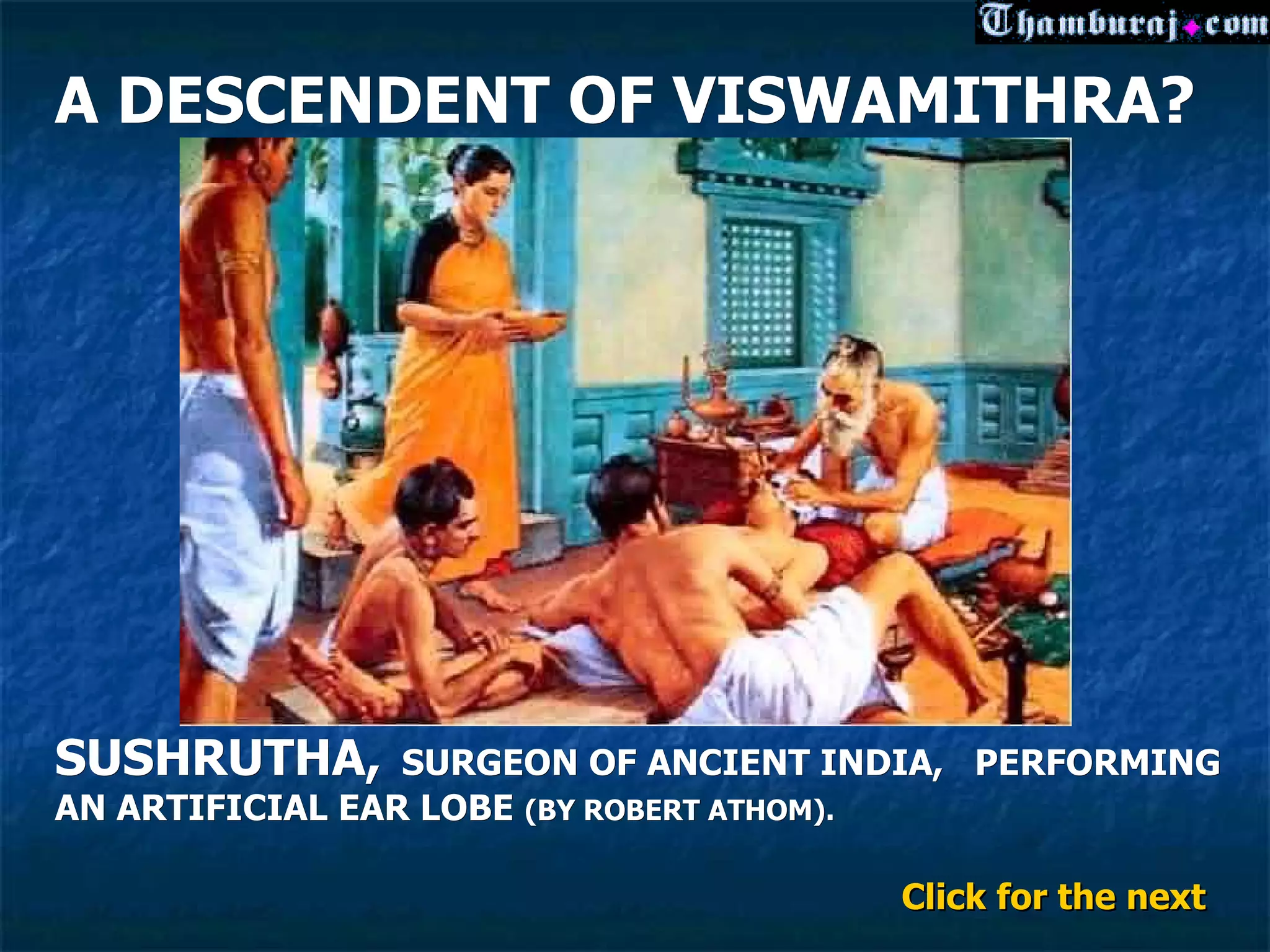 A tribute to Ancient Indian surgery | PPT