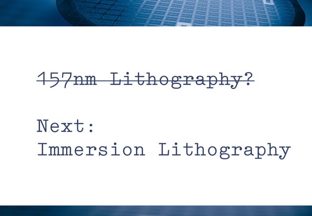 Optical Lithography, Key Enabling Technology for our Modern World | PDF
