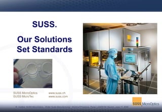 Suss Micro Optics, Wafer Scale Manufacturing, R. Voelkel, June 2009 | PDF