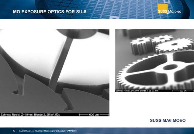 SUSS MicroTec, Advanced Mask Aligner Lithography - AMALITH | PDF