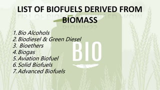 bio-fuel, a complete slide to indroduse biofuels including videos and ...
