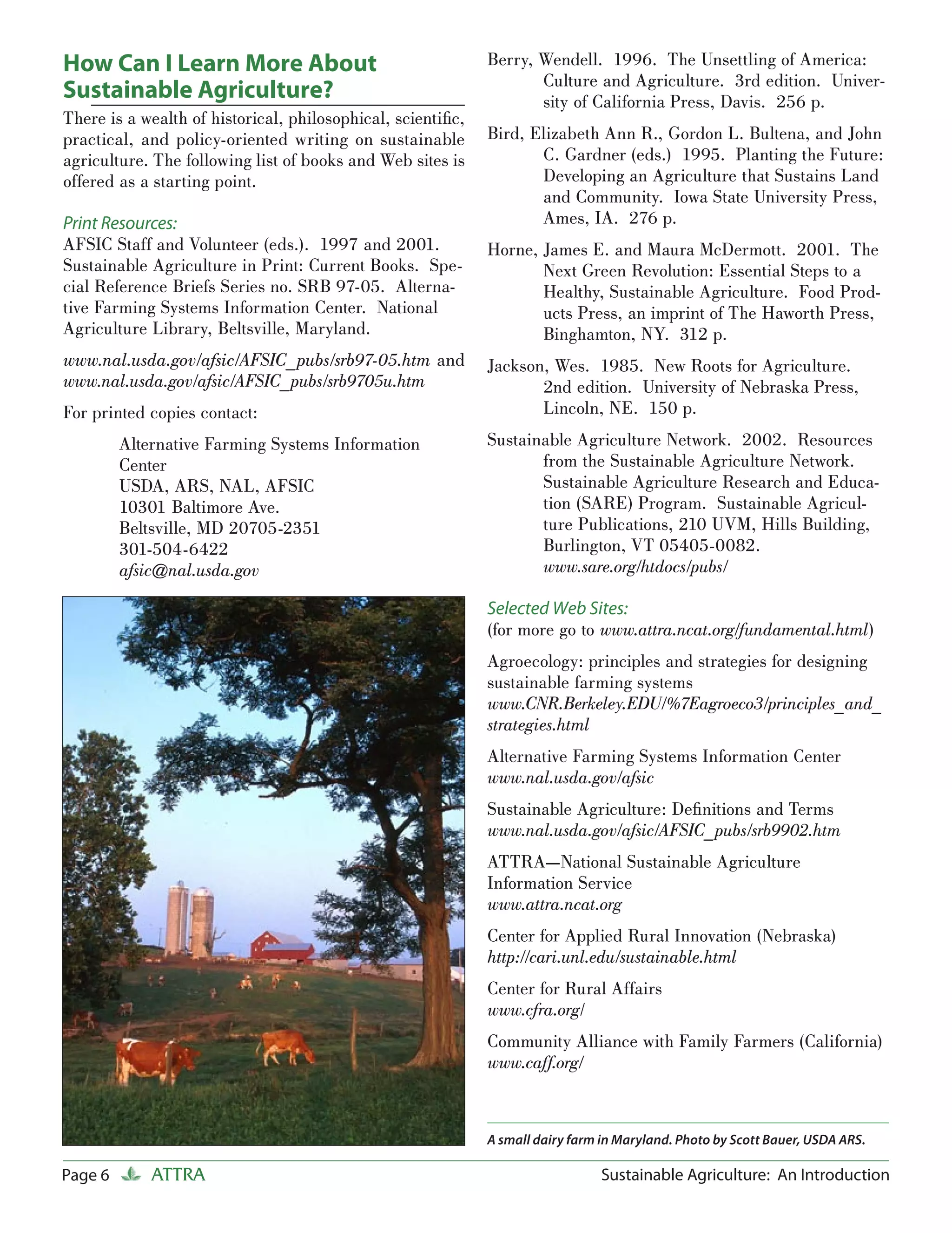 Sustainable Agriculture: An Introduction | PDF