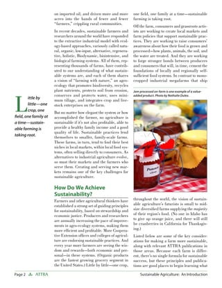 Sustainable Agriculture: An Introduction | PDF