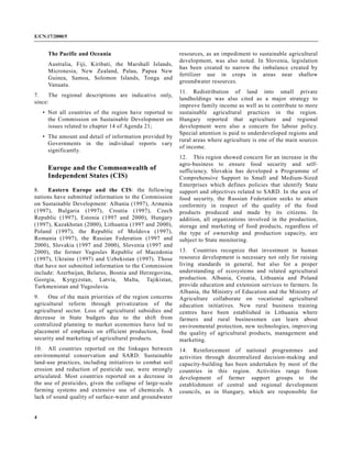 Sustaible agriculture and rural development trends in national ...