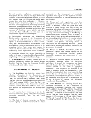 Sustaible agriculture and rural development trends in national ...