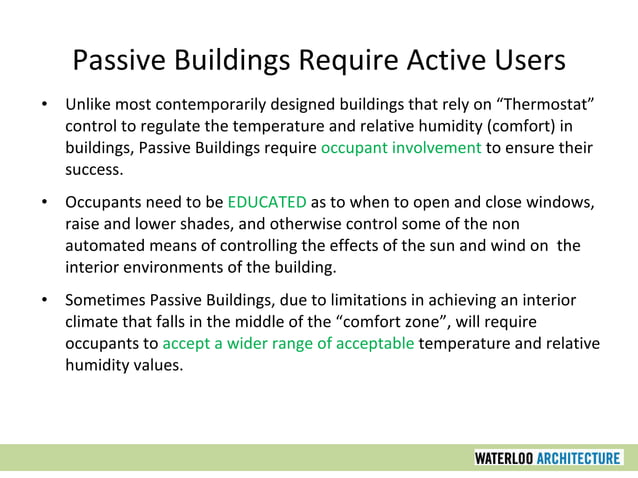 Sustainable Design Part Three: The Basic Principles of Passive Design | PPT