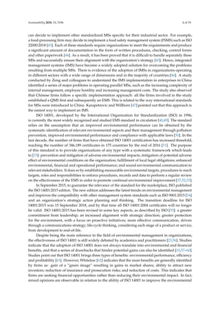 SWOT Analysis of the Application of International Standard ISO 14001 in ...