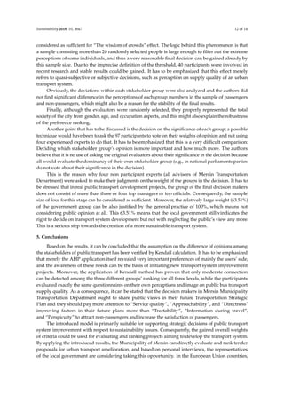 Sustainable Urban Transport Development with Stakeholder Participation ...