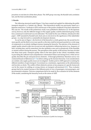 Sustainable Urban Transport Development with Stakeholder Participation, an AHP-Kendall Model: A ...