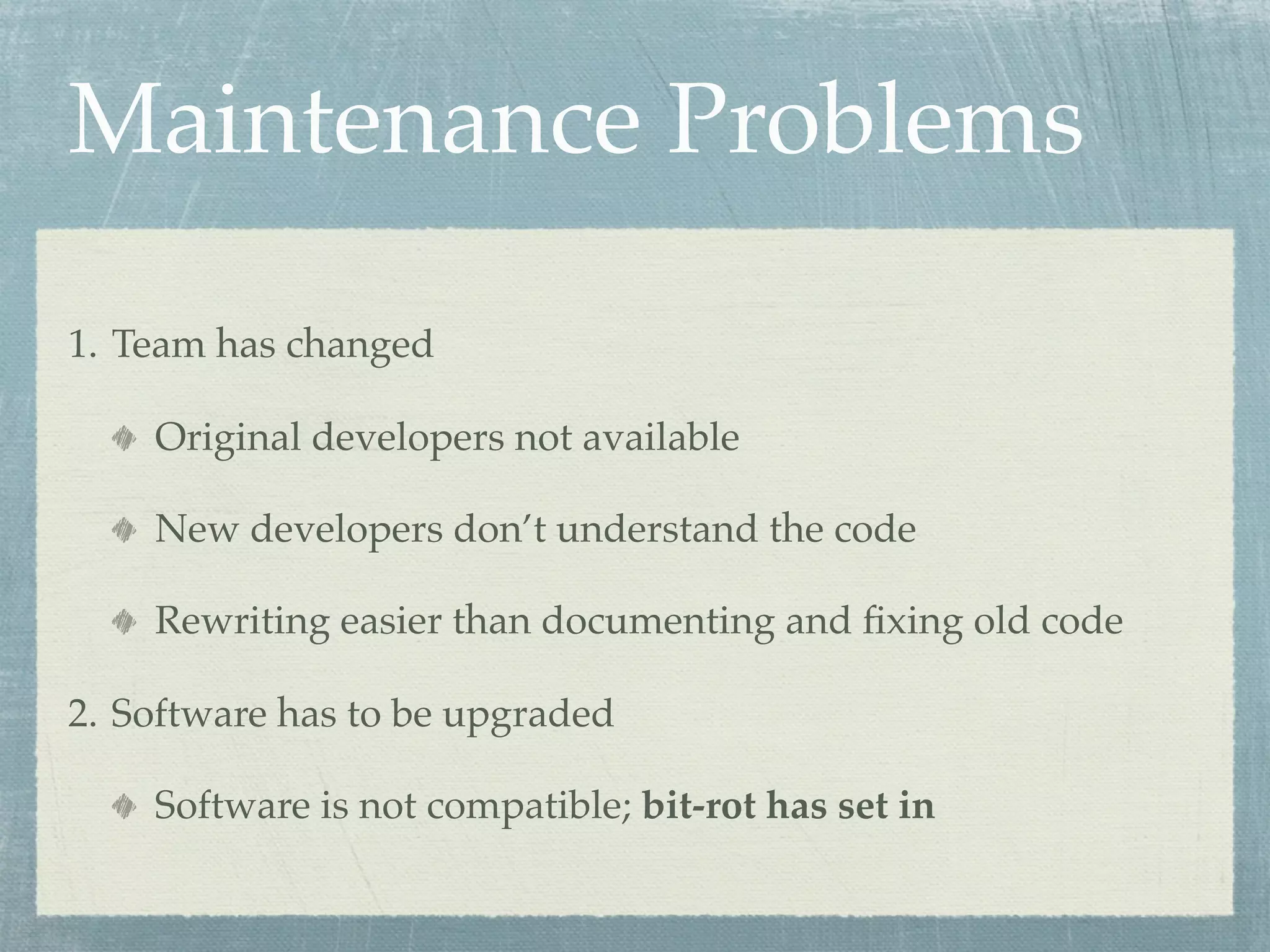 Sustainability and bit-rot | KEY