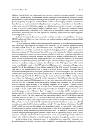 Analysing Stakeholder Consensus for a Sustainable Transport Development Decision by the Fuzzy ...