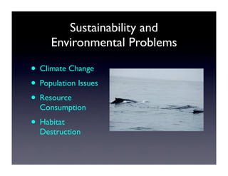 Sustainability & Environmental Problems | PPT