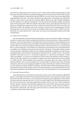 An Innovative Framework for Teaching/Learning Technical Courses in Architectural Education | PDF ...