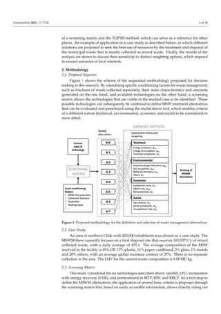Sequential Methodology for the Selection of Municipal Waste Treatment Alternatives Applied to a ...