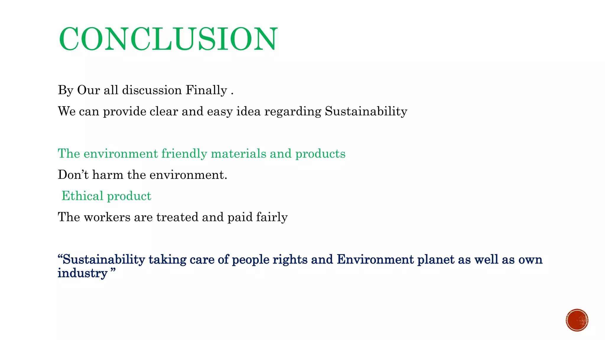Sustainability | PPTX