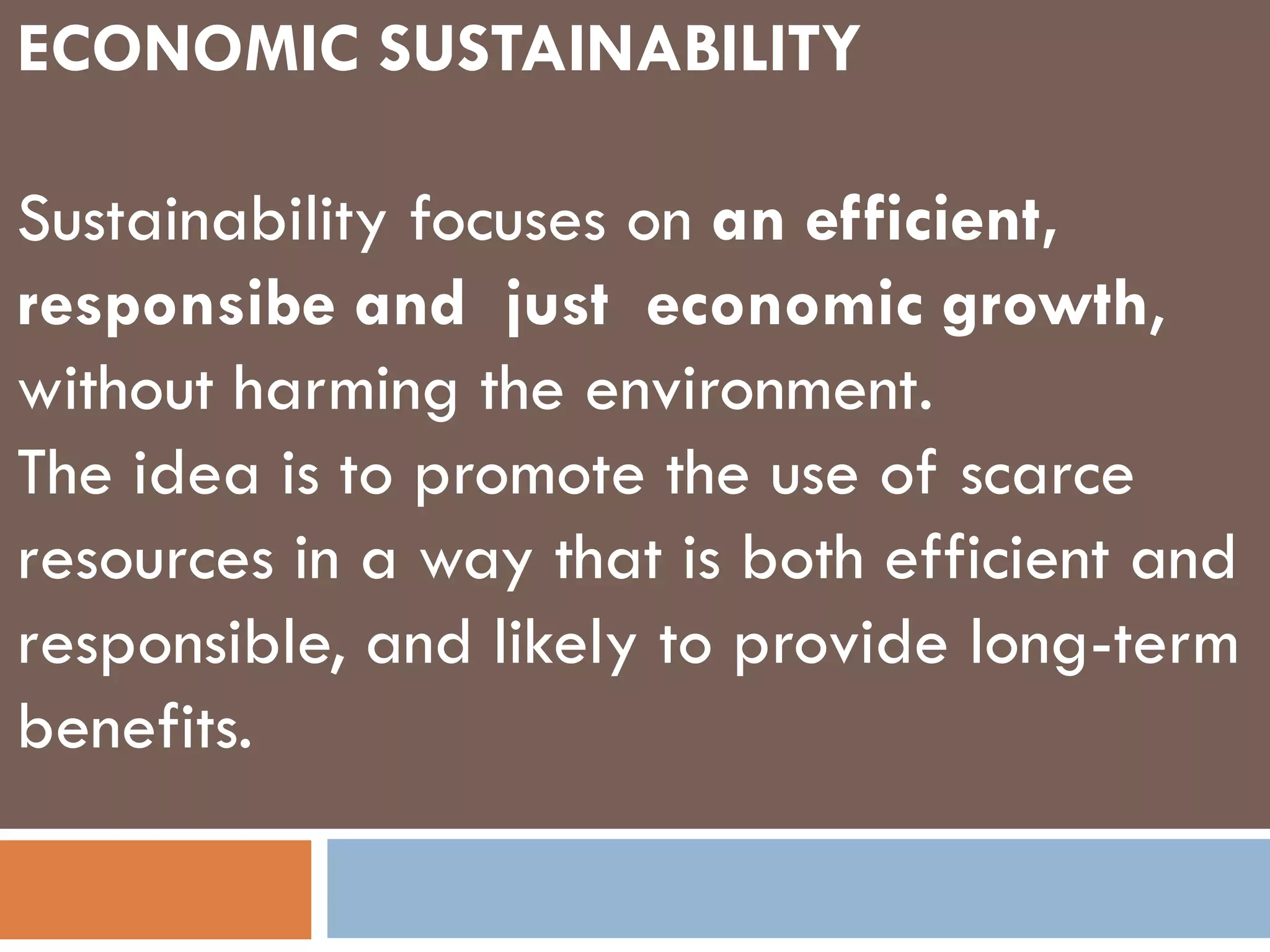 SUSTAINABILITY CONCEPT & COMPONENTS | PDF