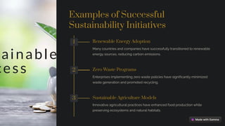 Sustainability, an every day must concearn | PPT
